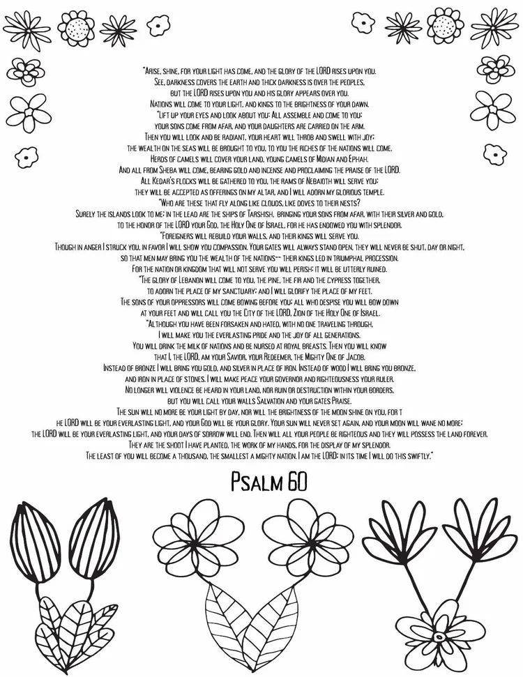 Free Psalms 51 - 60 COLORING PAGES — Stevie Doodles