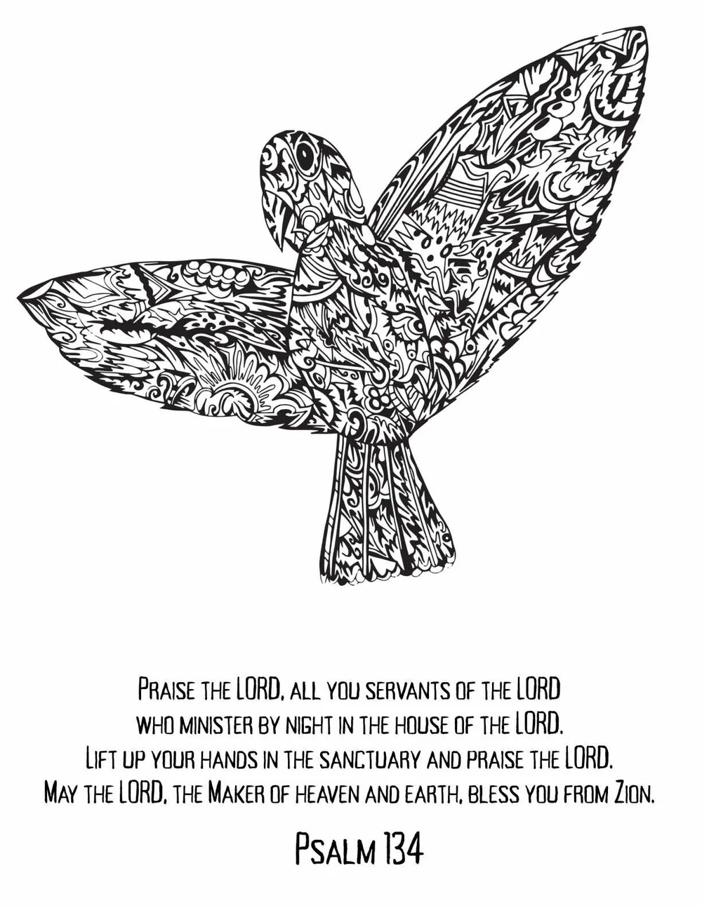 Psalms 131 - 140 - Free Coloring — Stevie Doodles