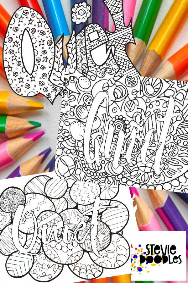 Coloring Pages For Anxiety — Stevie Doodles