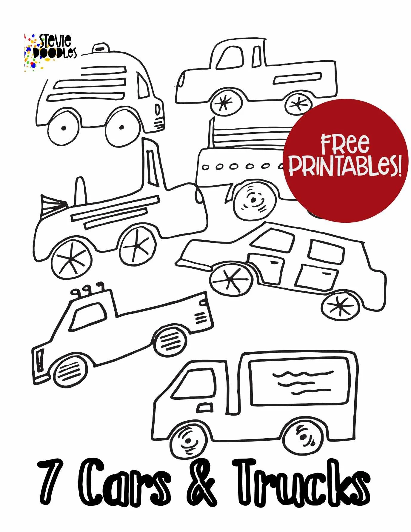 Vehicles Numbers 1-10 - 10 Pages With Cars, Trucks, Planes, Helicopters ...