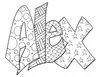 ALEXANDRA- Free Coloring Page — Stevie Doodles