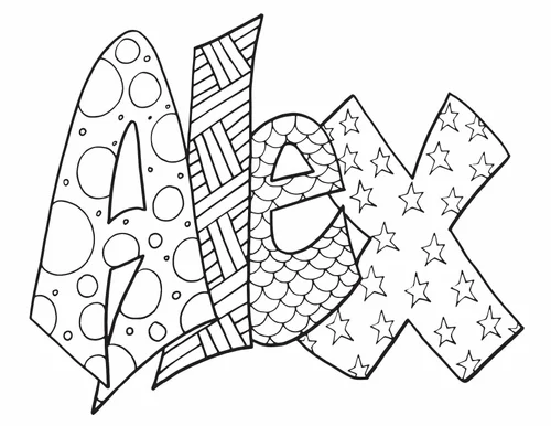 Free Elton Name Coloring Page — Stevie Doodles