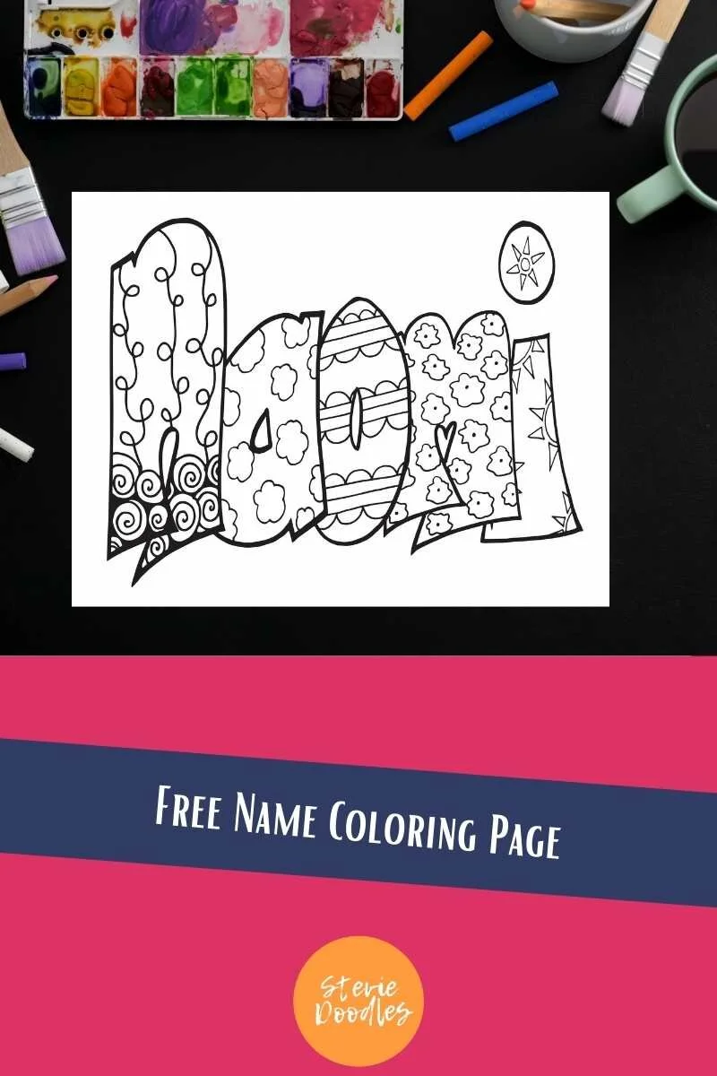 NAOMI - Free Naomi Coloring Page — Stevie Doodles
