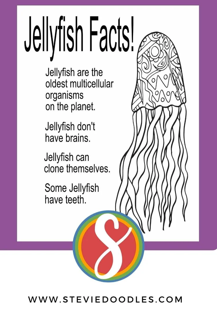 Free Jellyfish Coloring Pages — Stevie Doodles