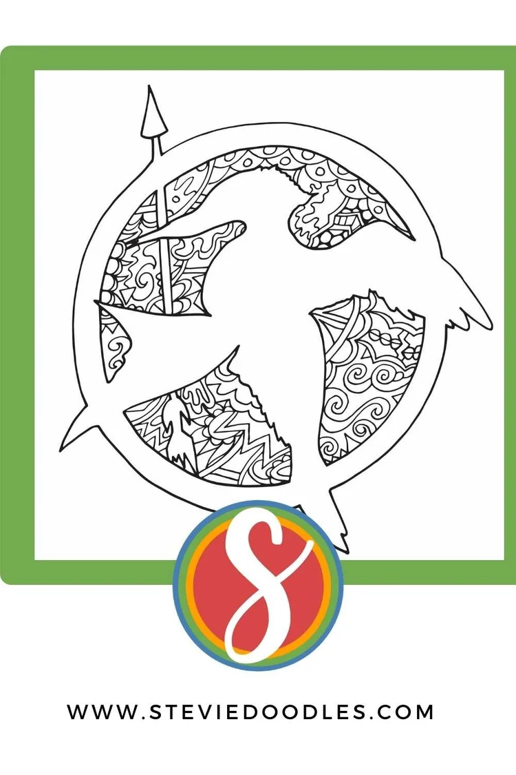 Free Hunger Games Coloring Pages — Stevie Doodles