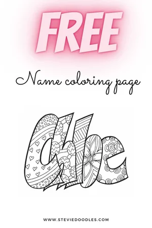 9 CHLOE Coloring Pages - Free Printable — Stevie Doodles