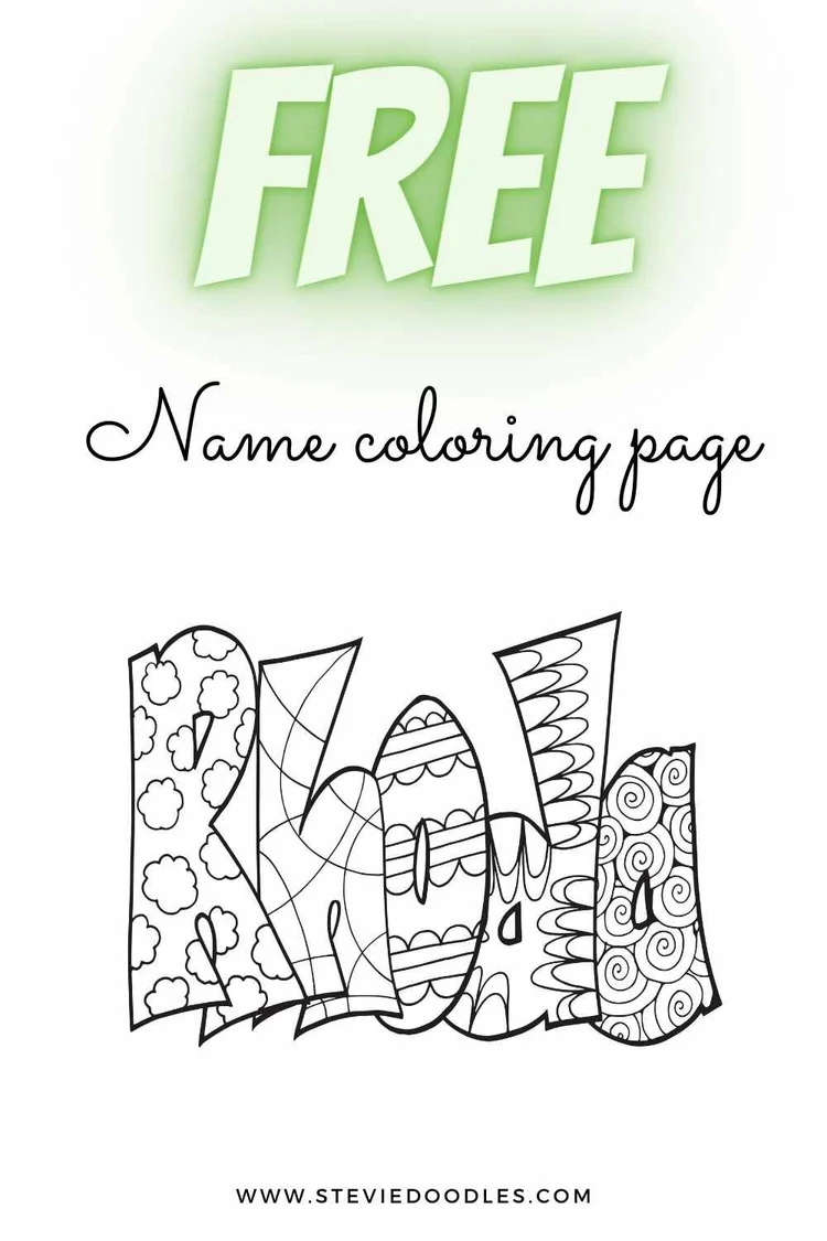Free Rhoda Coloring Page — Stevie Doodles