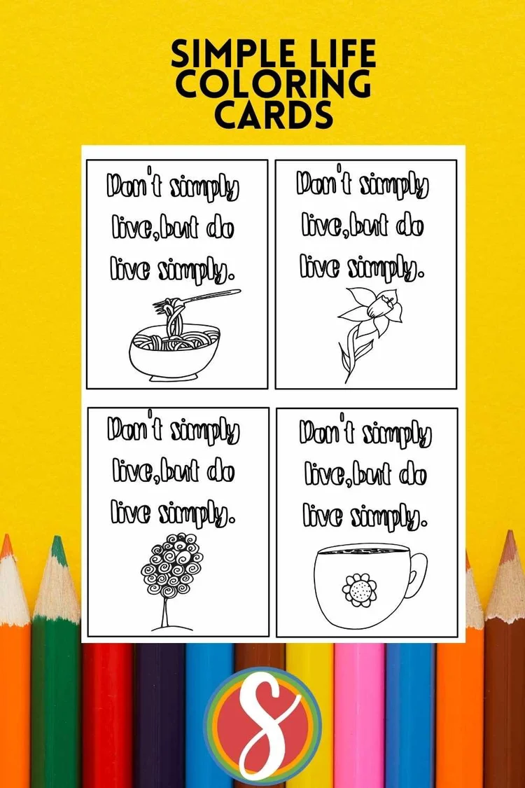 Free Live Simply Coloring Pages — Stevie Doodles