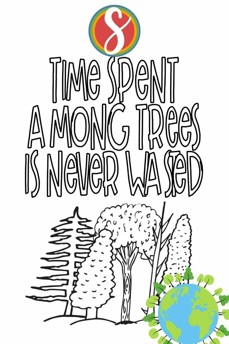 13 Free "Earth Day" Coloring Pages — Stevie Doodles