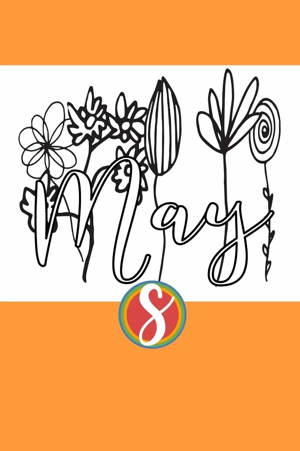 Free May Coloring Pages — Stevie Doodles