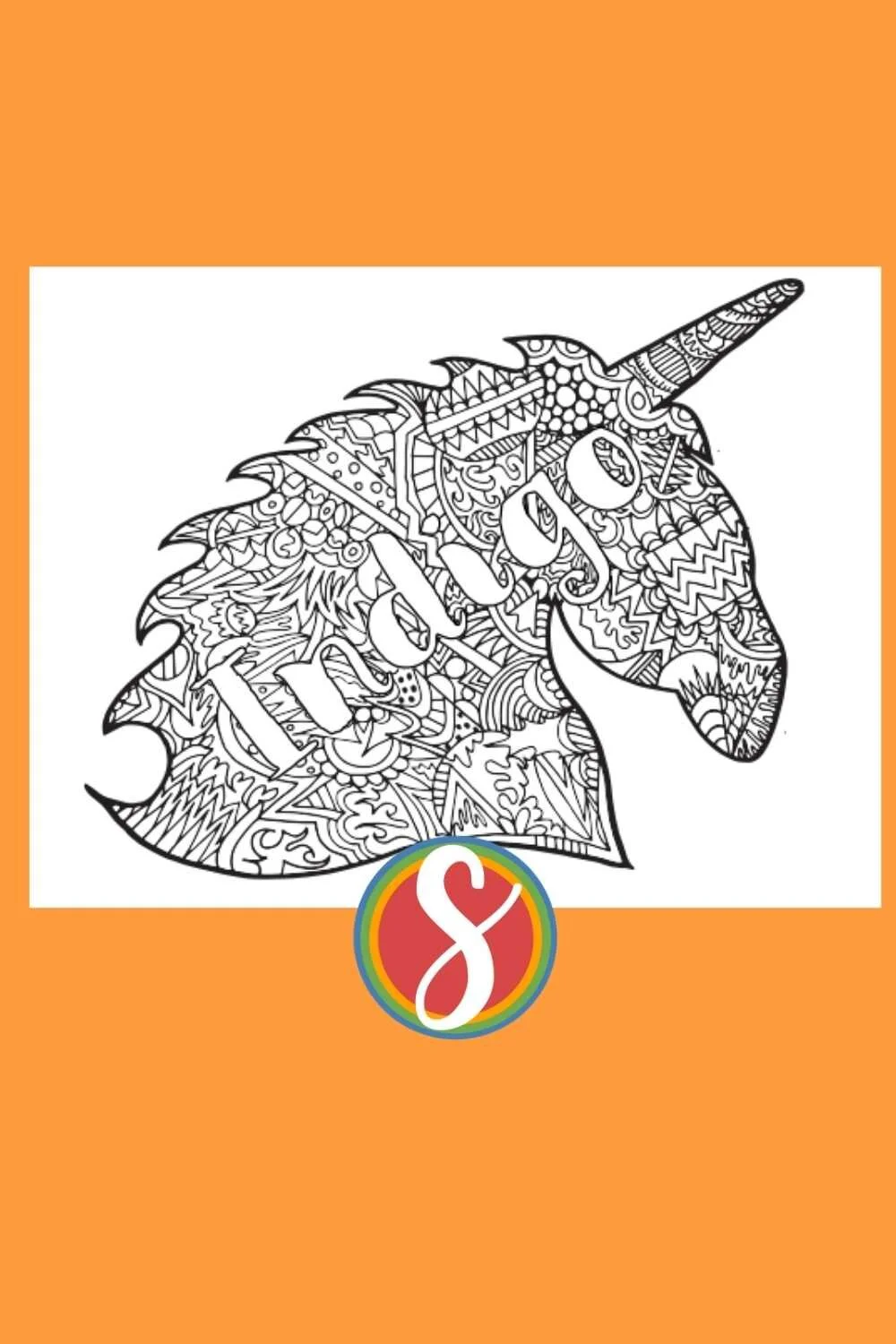 Free INDIGO Coloring Page — Stevie Doodles