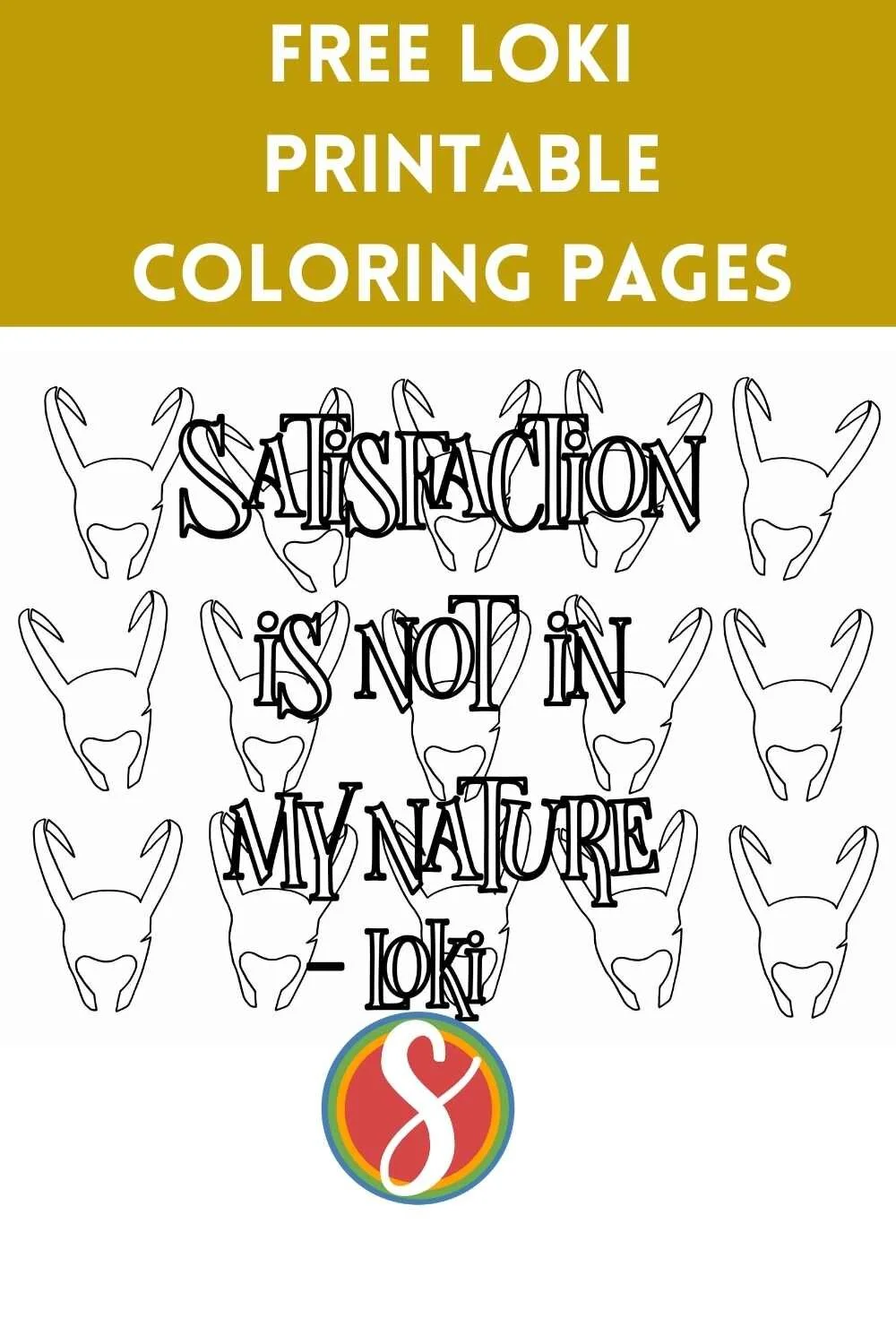 Free Loki Coloring Pages — Stevie Doodles