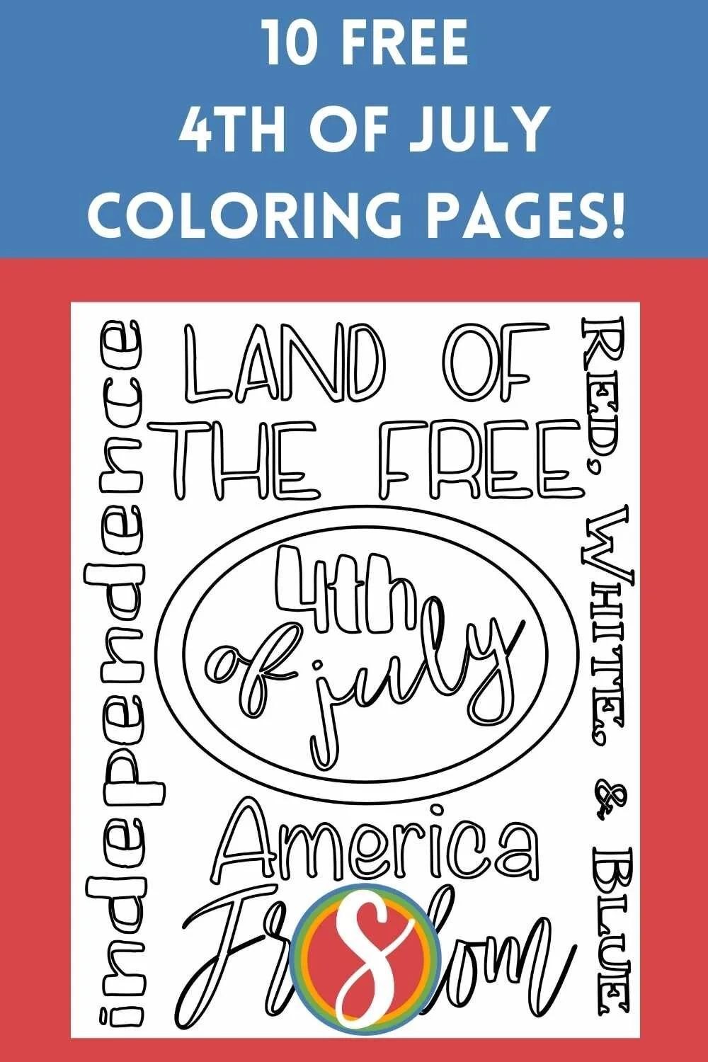 Free 4th of July Coloring Pages — Stevie Doodles