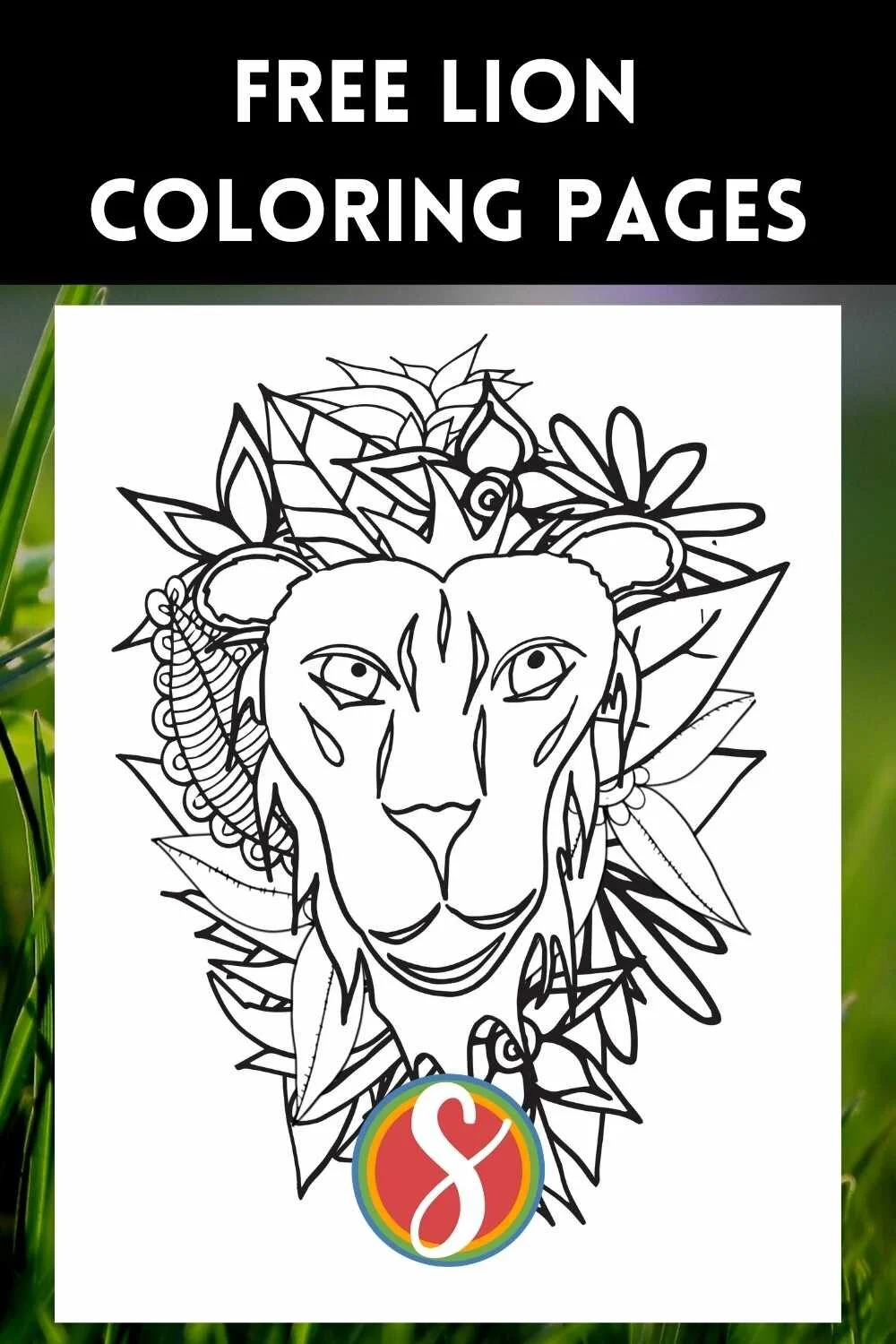 Free Lion Coloring Pages — Stevie Doodles