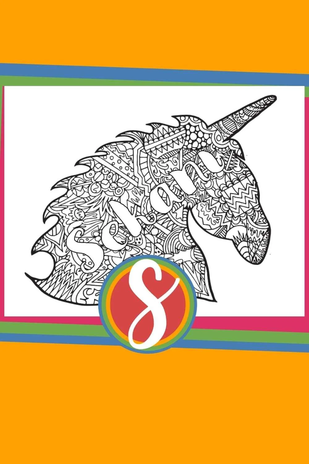 Free SEKANI Name Coloring Page — Stevie Doodles