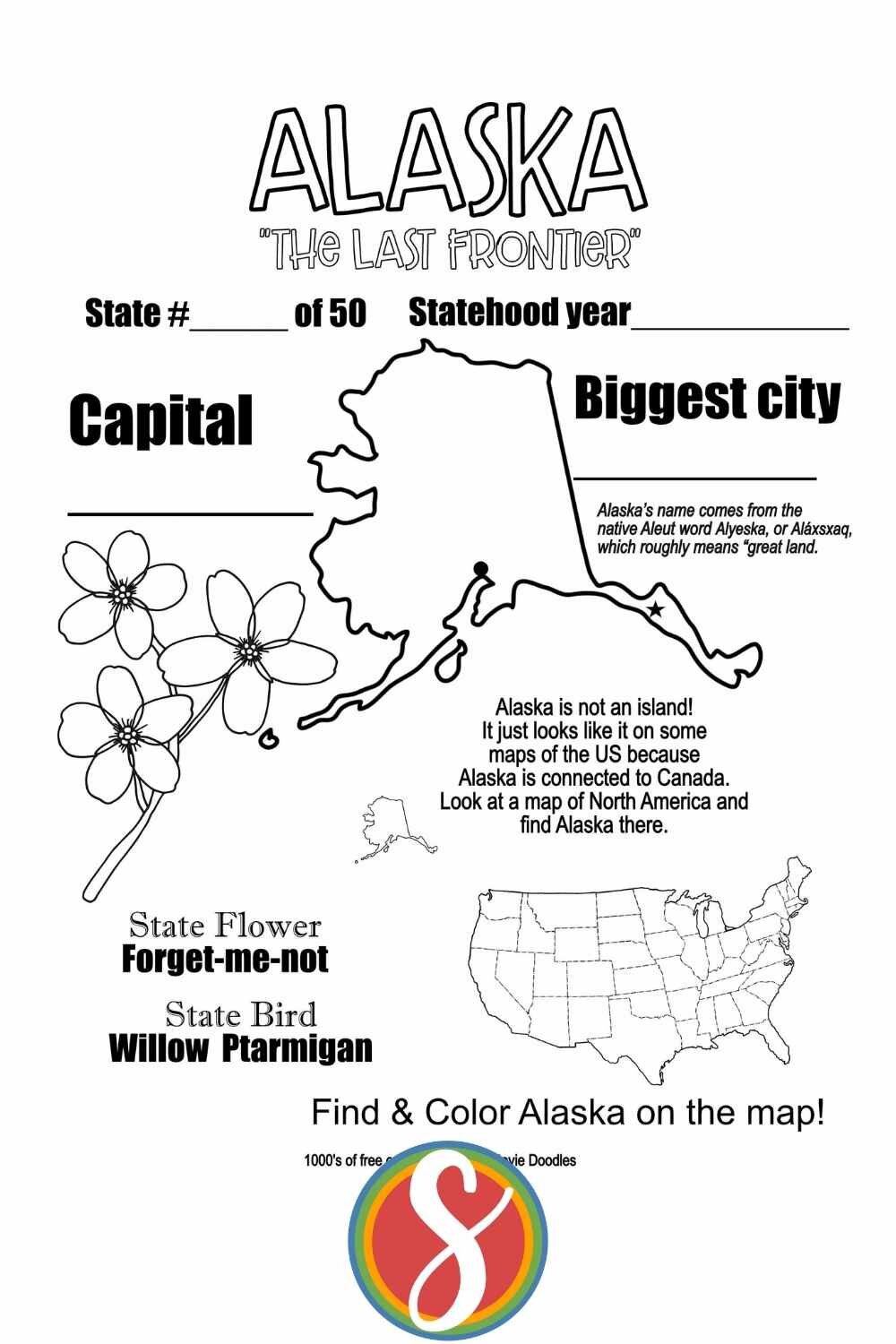 Free Alaska Coloring Pages — Stevie Doodles