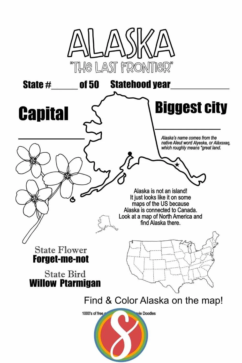 Free Alaska Coloring Pages — Stevie Doodles