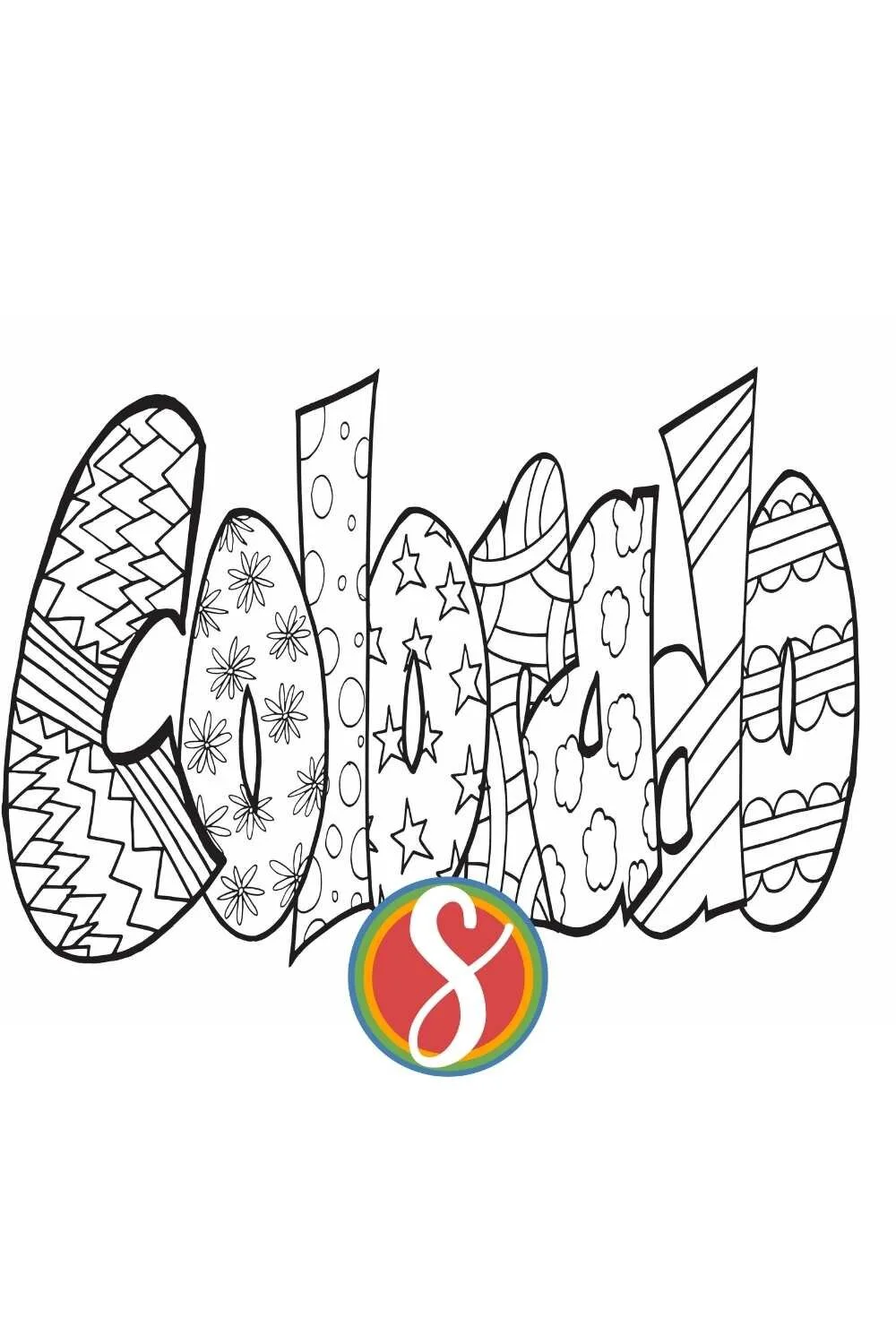 Free Colorado Coloring Pages — Stevie Doodles