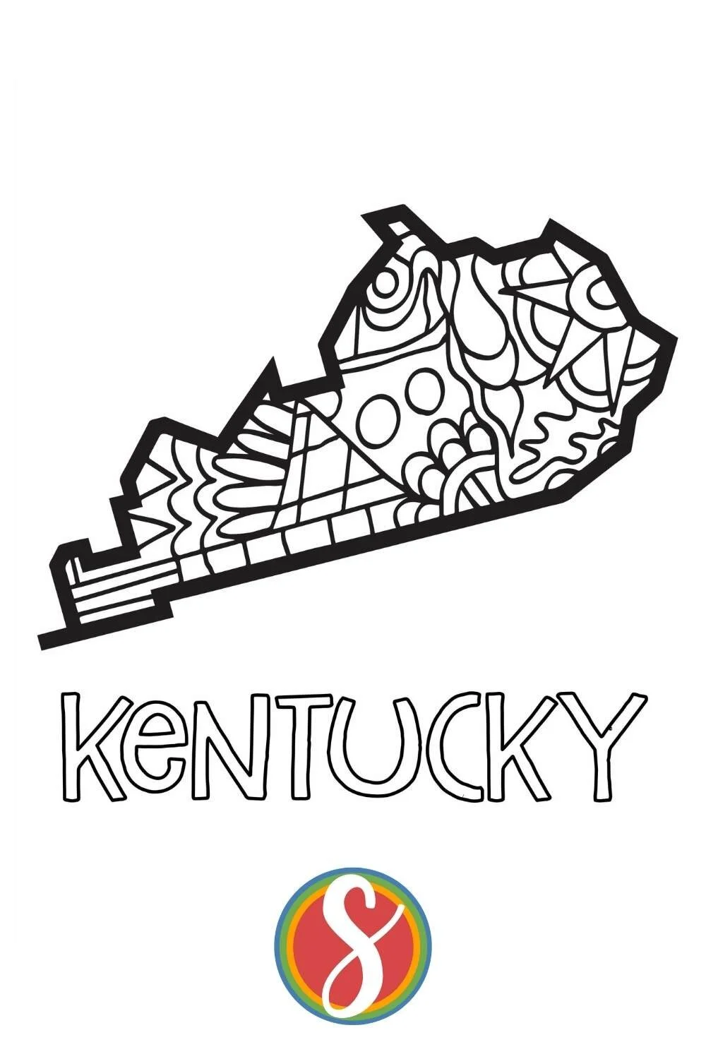 Free Kentucky Coloring Pages — Stevie Doodles