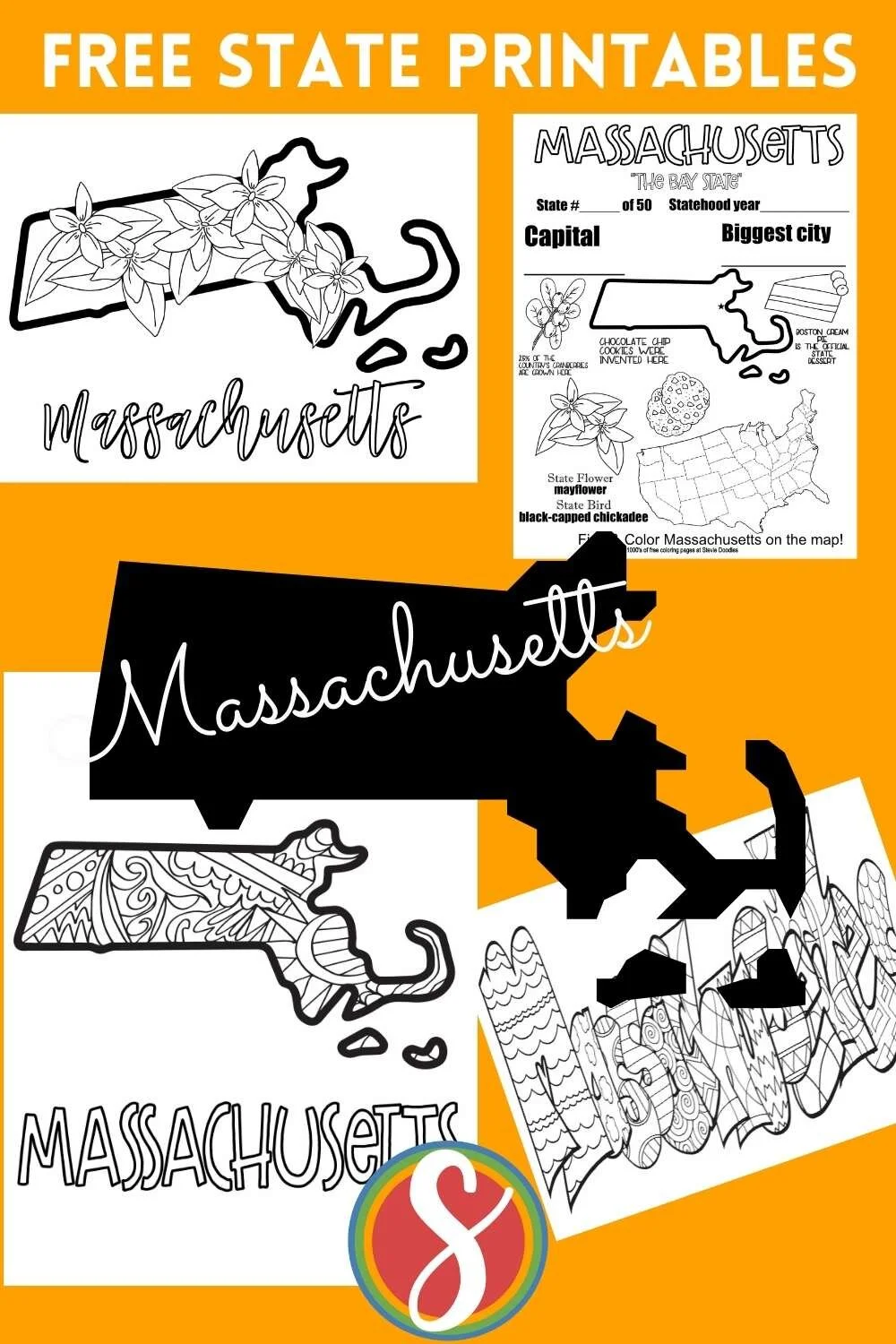 Free Massachusetts Coloring Pages — Stevie Doodles
