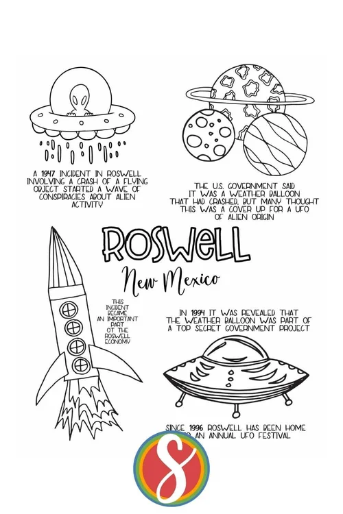 Free New Mexico Coloring Pages — Stevie Doodles