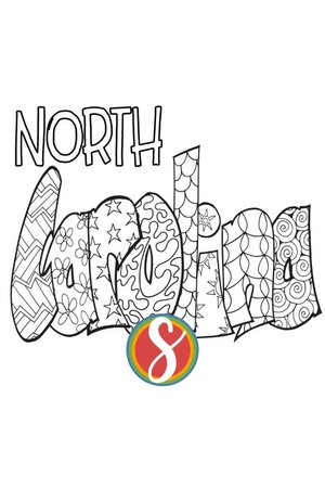 Free North Carolina Coloring Pages — Stevie Doodles