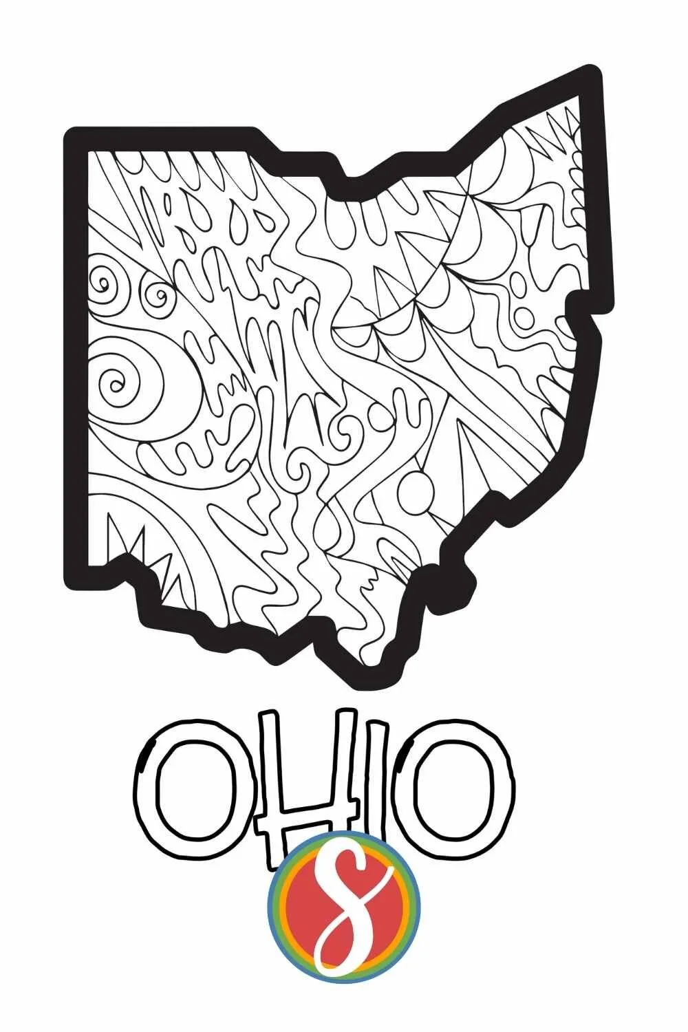 Free Ohio Coloring Pages — Stevie Doodles