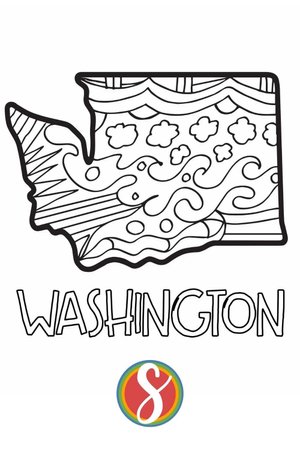 Free Washington Coloring Pages — Stevie Doodles