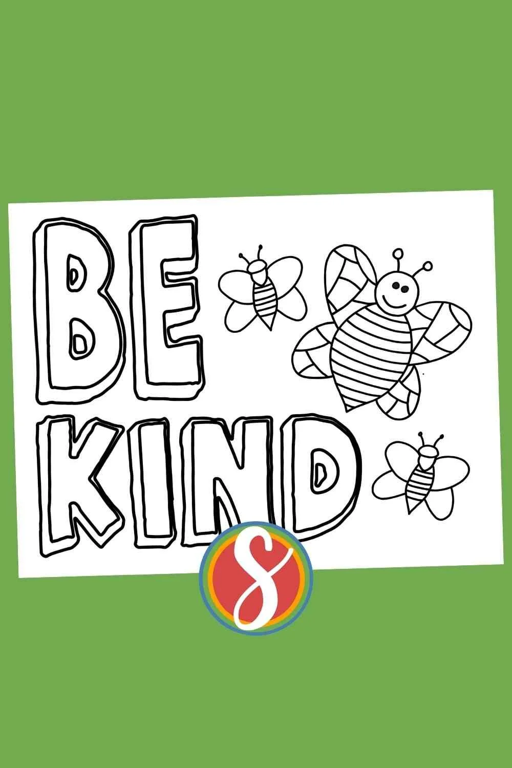 25+ Free Bee Coloring Pages — Stevie Doodles