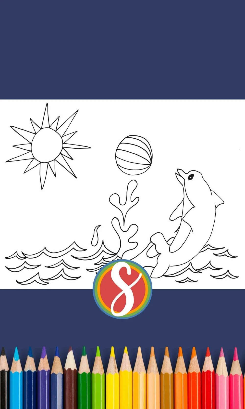 Free Dolphin Coloring Pages — Stevie Doodles