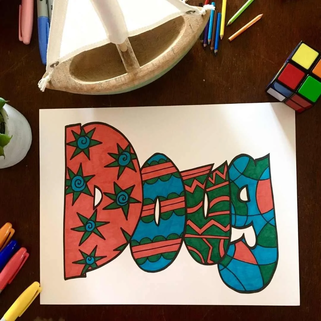 ALEXANDRA- Free Coloring Page — Stevie Doodles