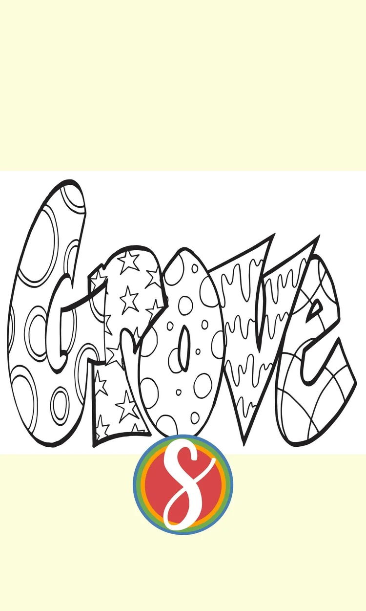 Free "Grove" Coloring Page — Stevie Doodles