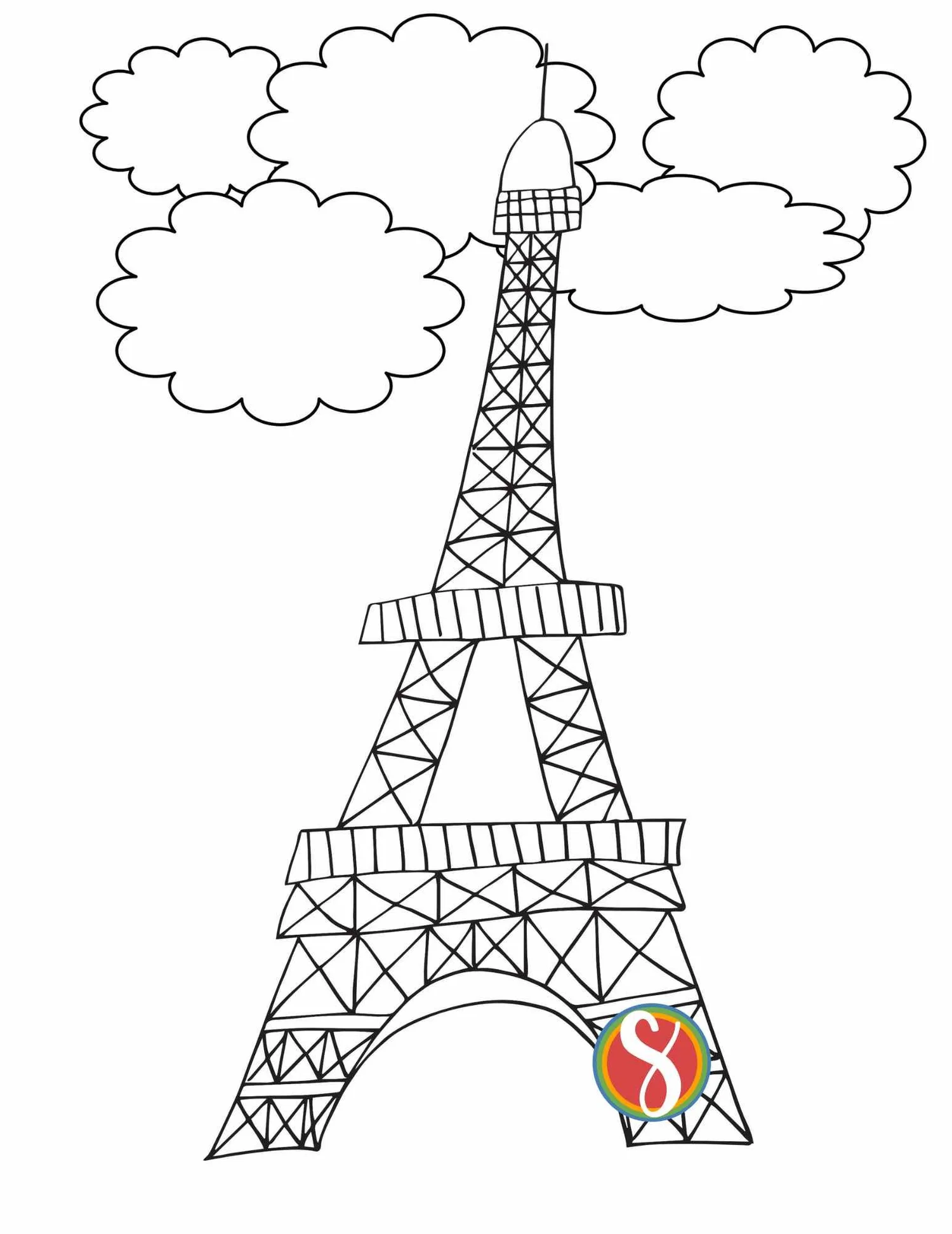 Free France Coloring Pages — Stevie Doodles