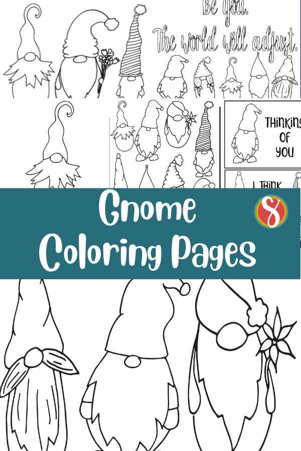 Free Gnome Coloring Pages — Stevie Doodles