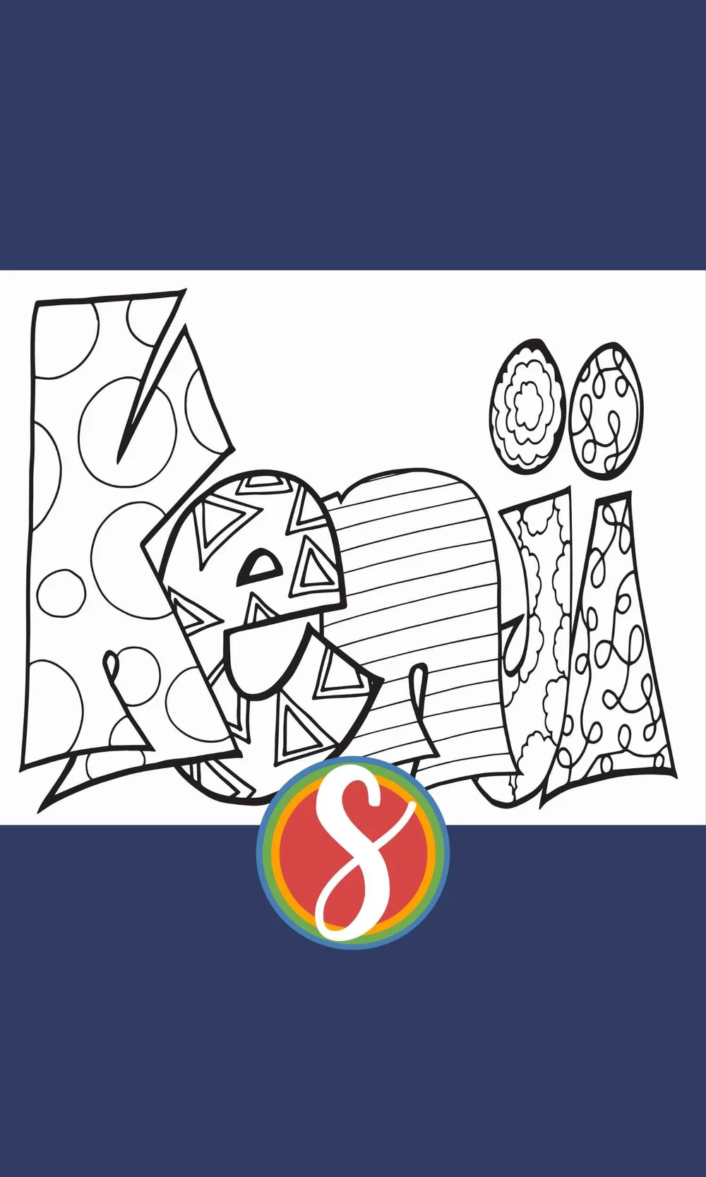 KENJI Free Name Coloring Page — Stevie Doodles