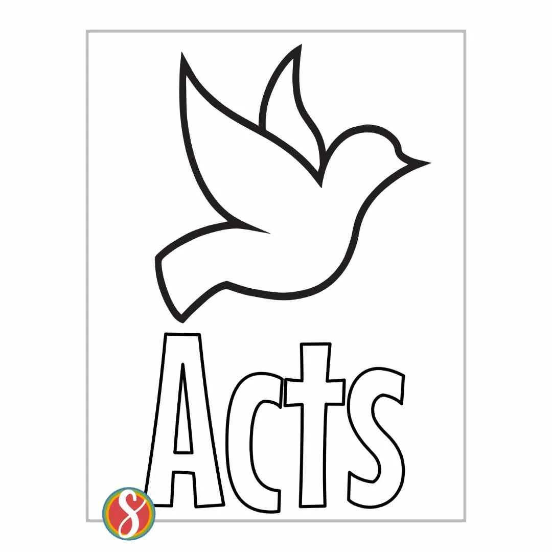 Free Acts Coloring Pages - Scripture — Stevie Doodles