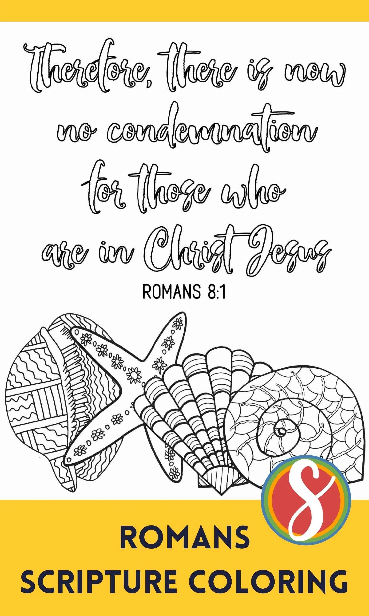 Free Romans Scripture Coloring Pages — Stevie Doodles