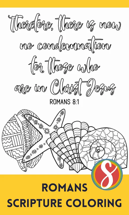 Free Romans Scripture Coloring Pages — Stevie Doodles