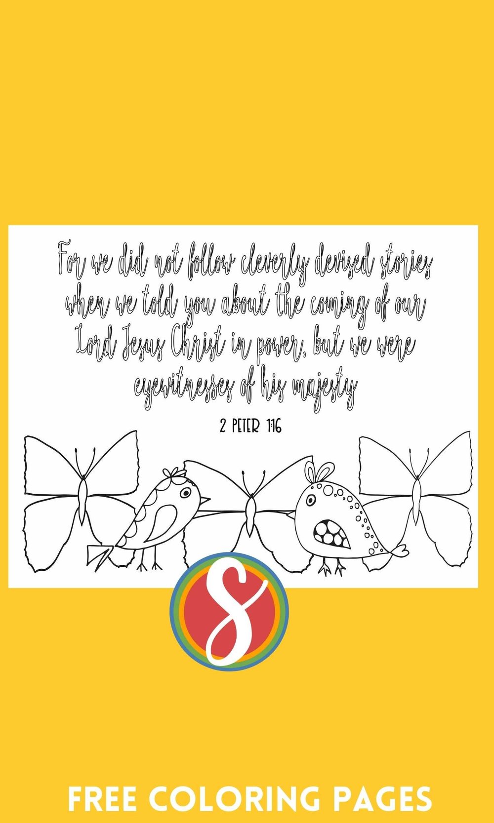 Free 2 Peter Coloring Pages — Stevie Doodles