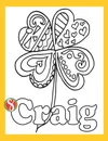 CRAIG Free Name Coloring Page — Stevie Doodles