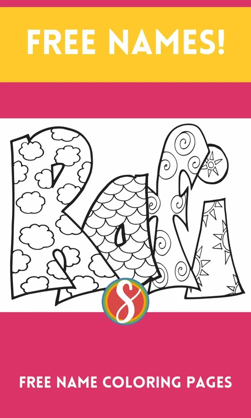 Free RAFI Name Coloring Page Printable — Stevie Doodles