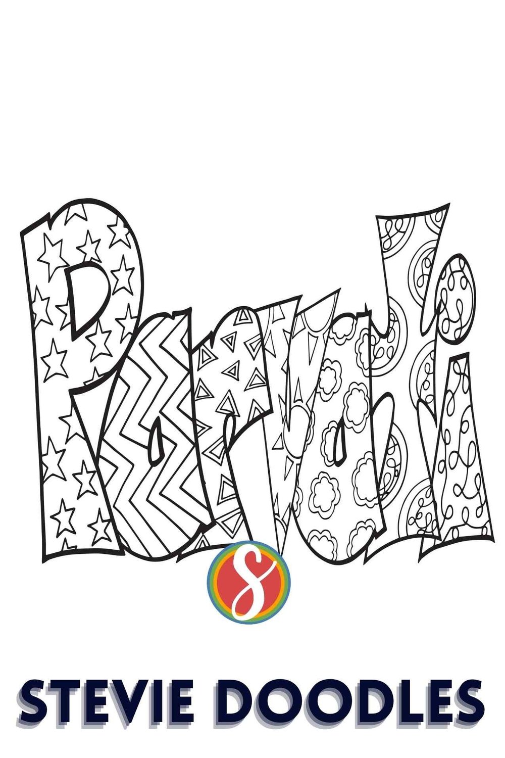 Free Parvati Coloring Page — Stevie Doodles