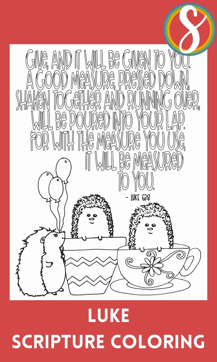 Free Luke Scripture Coloring Pages — Stevie Doodles