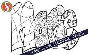 Free Name Coloring Pages — Stevie Doodles
