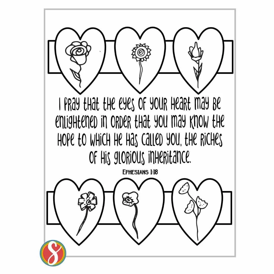 Free Hope Bible Verse Coloring Page — Stevie Doodles