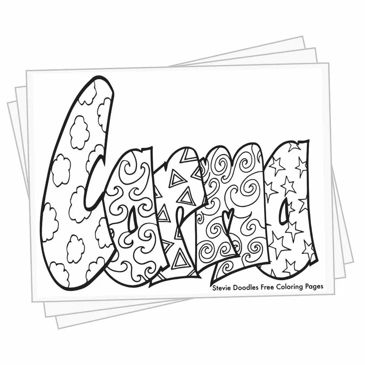 Free CARMA Coloring Page — Stevie Doodles