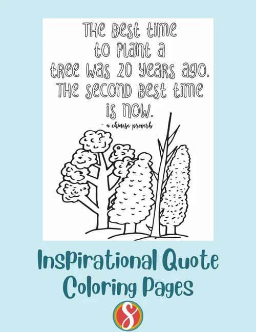 30+ Free Inspirational Quote Coloring Pages — Stevie Doodles