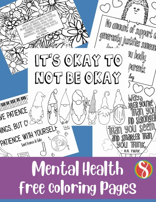 Free Mental Health Coloring Pages — Stevie Doodles