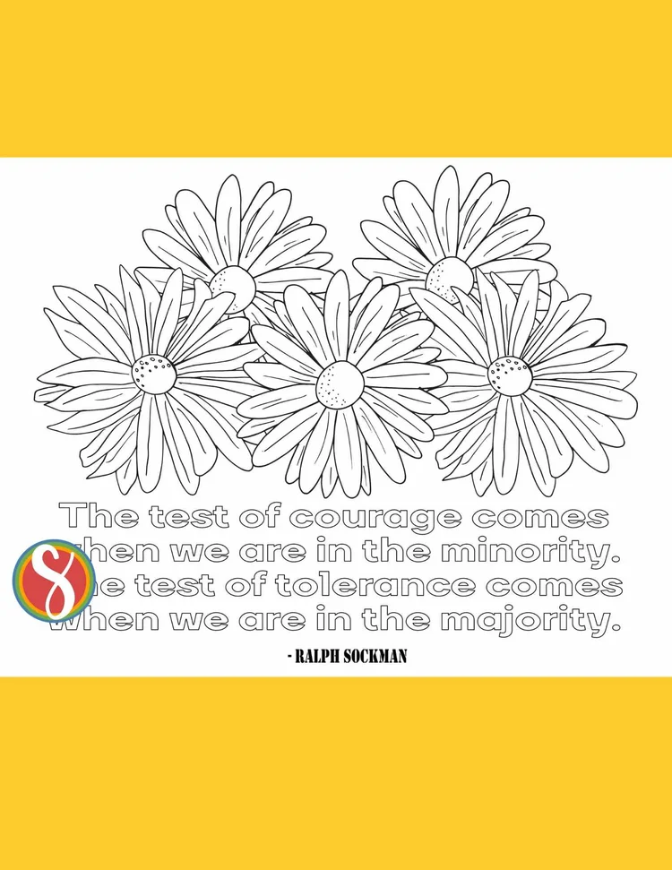 30+ Free Inspirational Quote Coloring Pages — Stevie Doodles