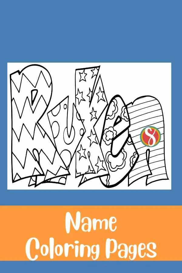 Free RYKEN Coloring Page — Stevie Doodles